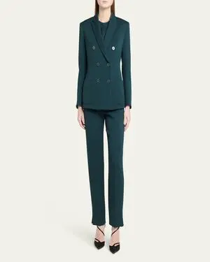 Giorgio Armani Slim-leg Stretch Wool Trousers