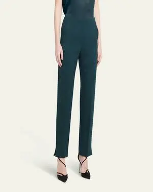 Giorgio Armani Slim-leg Stretch Wool Trousers