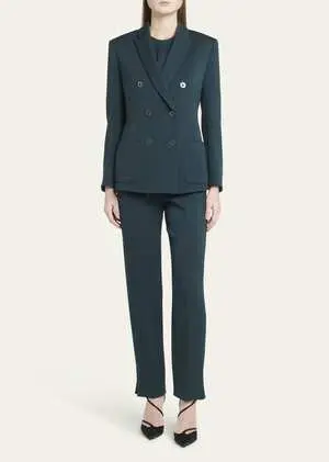Giorgio Armani Slim-leg Stretch Wool Trousers