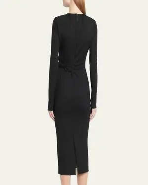 Giorgio Armani Milano Jersey Sheath Dress