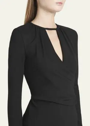Giorgio Armani Milano Jersey Sheath Dress