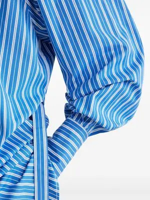 PATOU Striped Mini Shirt Dress