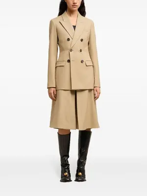 AMI Paris Double-breasted Blazer - Neutrals
