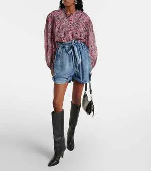 MARANT ETOILE Pierine Denim Shorts - Blue