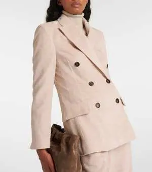 Brunello Cucinelli Double-breasted Blazer - Beige
