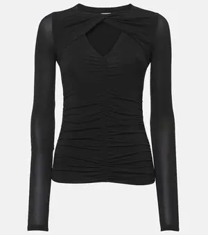 Isabel Marant Étoile Vandalia Jersey Top - Black