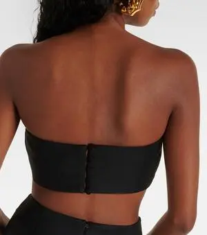 ADRIANA DEGREAS Embellished Bandeau Top