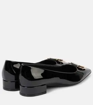FERRAGAMO Venera Ballet Flats - Black
