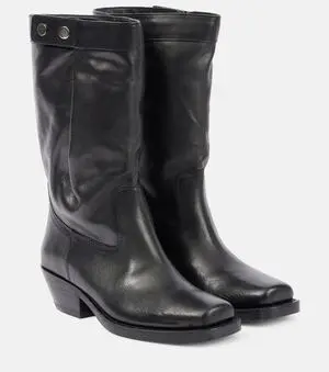 Isabel Marant Ademe Leather Cowboy Boots