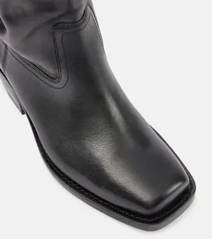 Isabel Marant Étoile Ademe Leather Cowboy Boots - Black