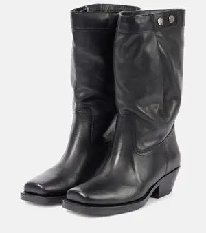 Isabel Marant Ademe Leather Cowboy Boots
