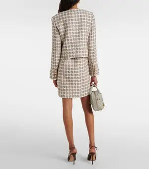 Veronica Beard Bentley Checked Tweed Jacket