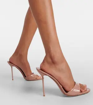 Paris Texas Lidia 105 Patent Leather Mules - Pink