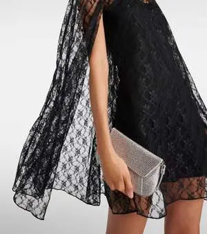 RODARTE Caped Floral Lace Minidress