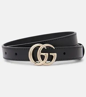 Gucci Gg Marmont Leather Belt - Black