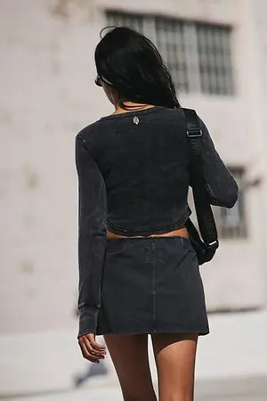 Free People Flow Skort - Black