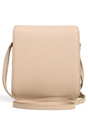 TOM FORD Mini Tara Grained Leather Crossbody Bag - Beige