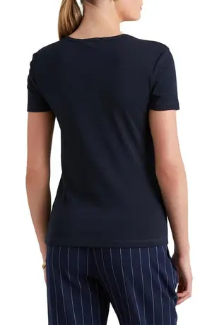 Ralph Lauren Cotton Blend T-shirt - Lauren Navy