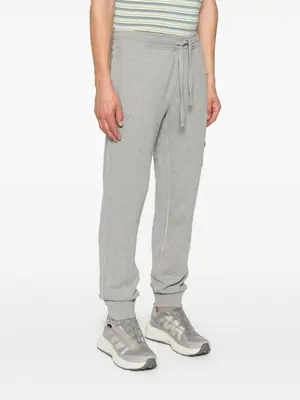 Stone Island Compass-badge Mélange Tapered Trousers - Grey