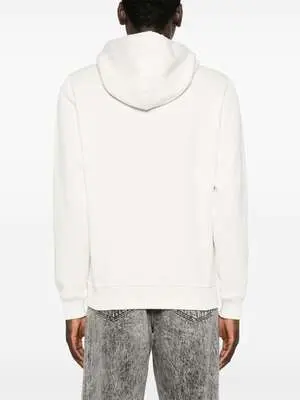 Calvin Klein Logo-embroidered Hoodie - White