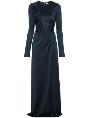 Victoria Beckham Gathered Long-sleeve Gown