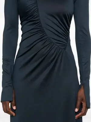 Victoria Beckham Gathered Long-sleeve Gown