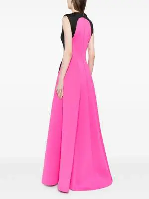 SAIID KOBEISY Panelled Neoprene Gown - Pink