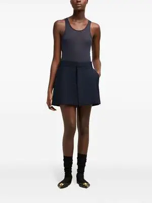 AMI Paris Panelled Mini Skirt - Blue