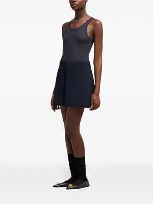 AMI Paris Panelled Mini Skirt - Blue