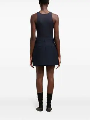 AMI Paris Panelled Mini Skirt - Blue
