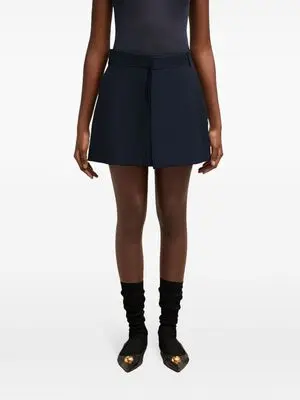 AMI Paris Panelled Mini Skirt - Blue