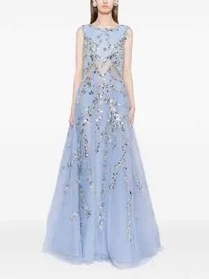 SAIID KOBEISY Sequin-embellished Tulle Gown