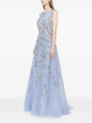 SAIID KOBEISY Sequin-embellished Tulle Gown