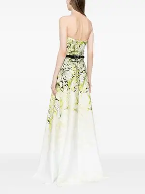 SAIID KOBEISY Floral-print Gown