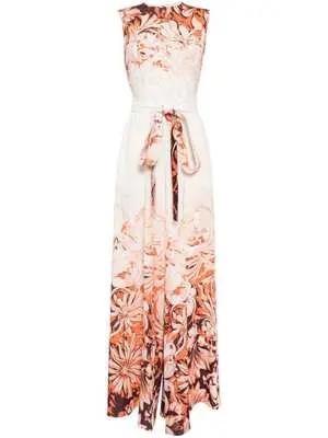 SAIID KOBEISY Floral-print Wide-leg Jumpsuit - White