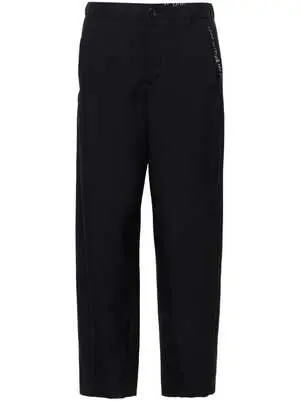 Marni Virgin Wool Tapered Trousers - Blue