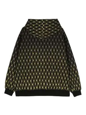 KUSIKOHC Origami-print Cotton Hoodie