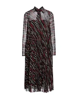 Red Valentino Pleated Midi Shirt Dress