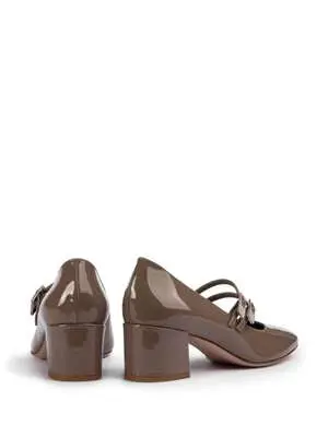 LE SILLA 50mm Danielle Patent-leather Pumps - Brown