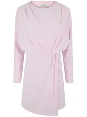 Simkhai Asymmetric Long-sleeve Dress
