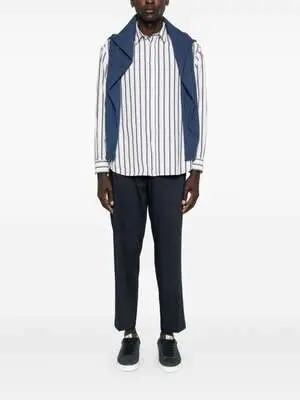 Theory Curtis Linen Blend Chinos - Blue