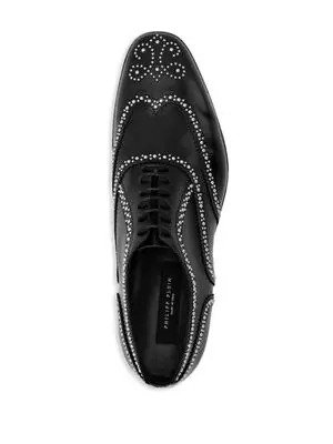 Philipp Plein Studded Leather Lace-up Shoes