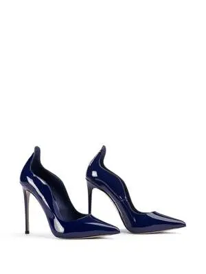 LE SILLA Ivy 120mm Patent-leather Pumps - Blue