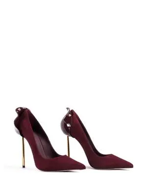 LE SILLA Petalo 120mm Leather Pumps - Red