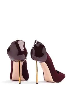 LE SILLA Petalo 120mm Leather Pumps - Red