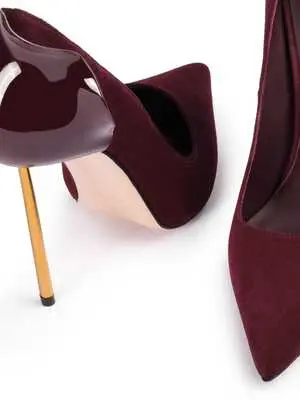 LE SILLA Petalo 120mm Leather Pumps - Red