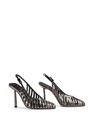 LE SILLA Crystal-embellished Cage Pumps