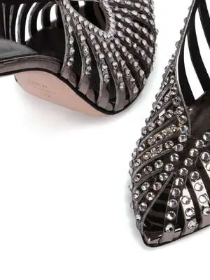 LE SILLA Crystal-embellished Cage Pumps