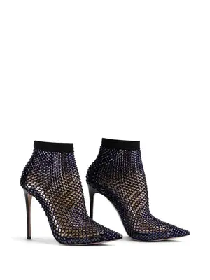 LE SILLA Gilda 120mm Mesh Ankle Boots - Blue