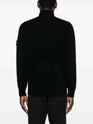 Stone Island Compass Badge High-neck Jumper - Black